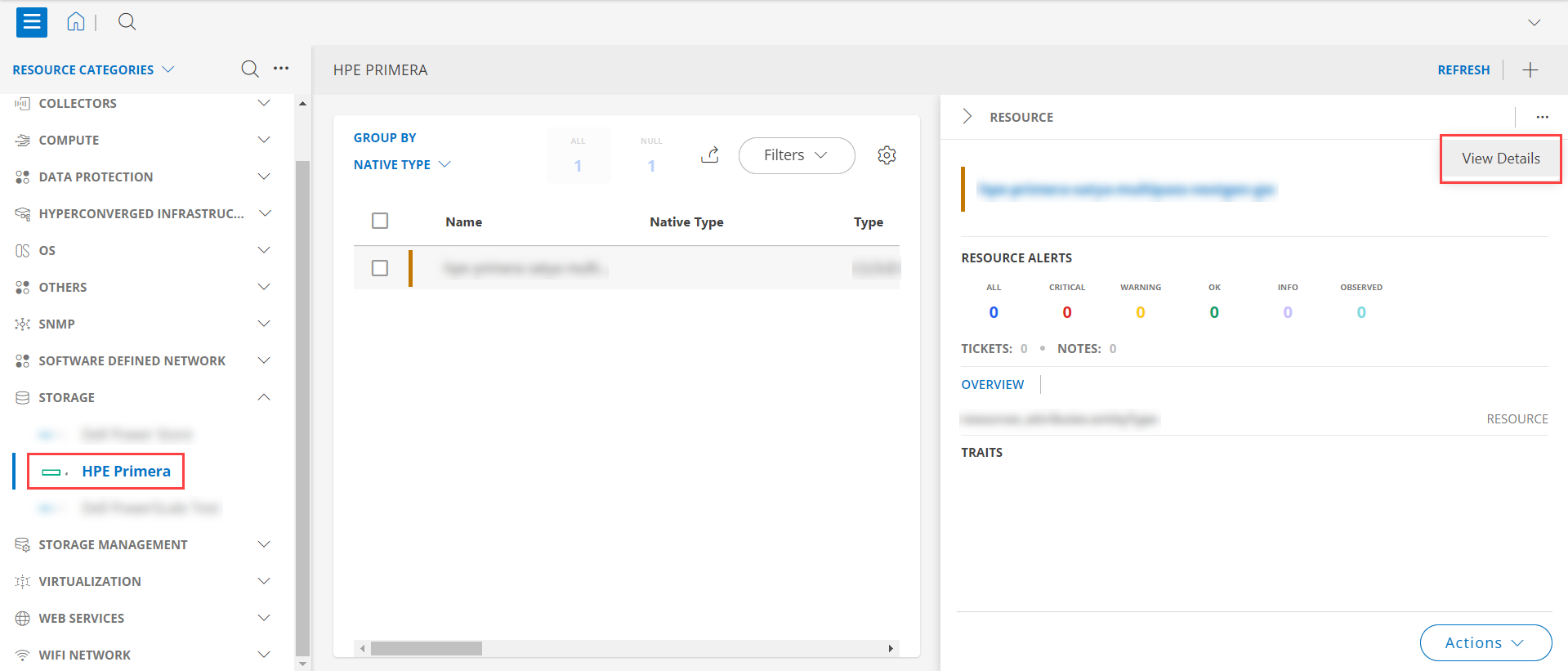 HPE Primera | OpsRamp Documentation